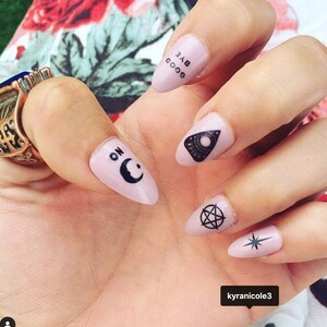 Pagan Ouija Board Witch Nail Decals Waterslide Type Mystical Magickal ...