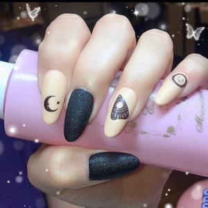 Pagan Ouija Board Witch Nail Decals Waterslide Type Mystical Magickal ...