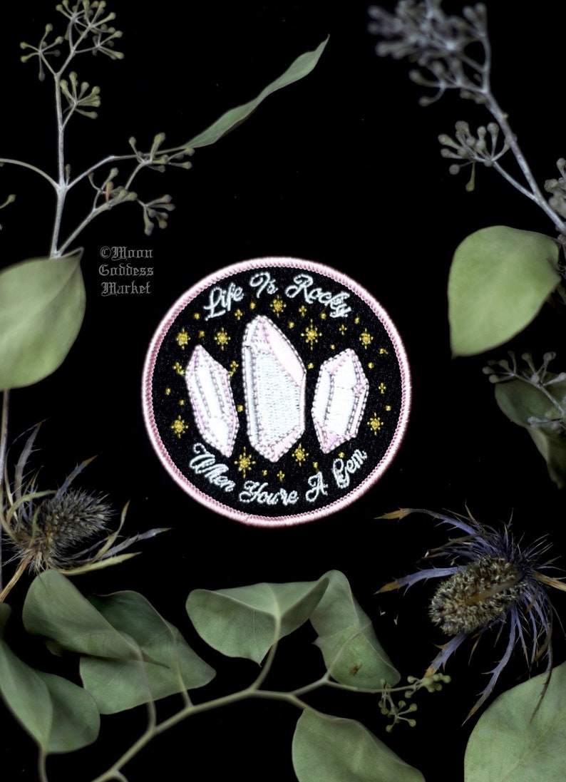 Life is Rocky When Youre A Gem Iron on Patch Patches | Etsy