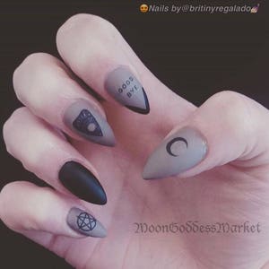 Pagan Ouija Board Witch Nail Decals Waterslide Type Mystical Magickal ...
