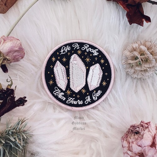 Life is Rocky When Youre A Gem Iron on Patch Patches | Etsy