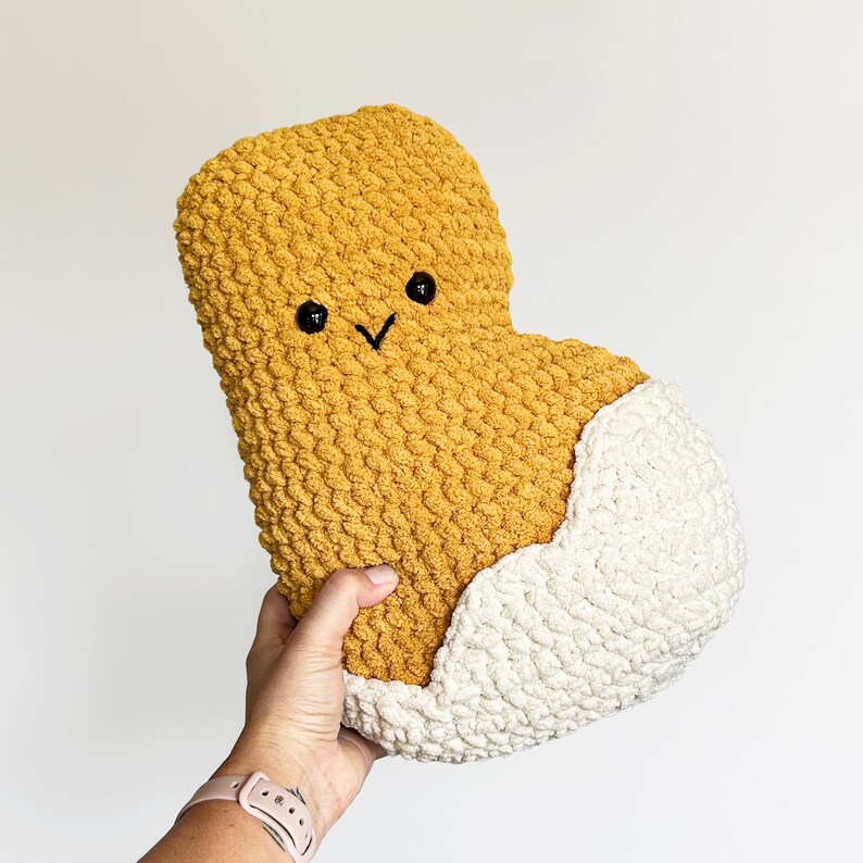 Crochet Chicken Nugget • Handmade Crochet Plushie • MADE TO ORDER - Etsy