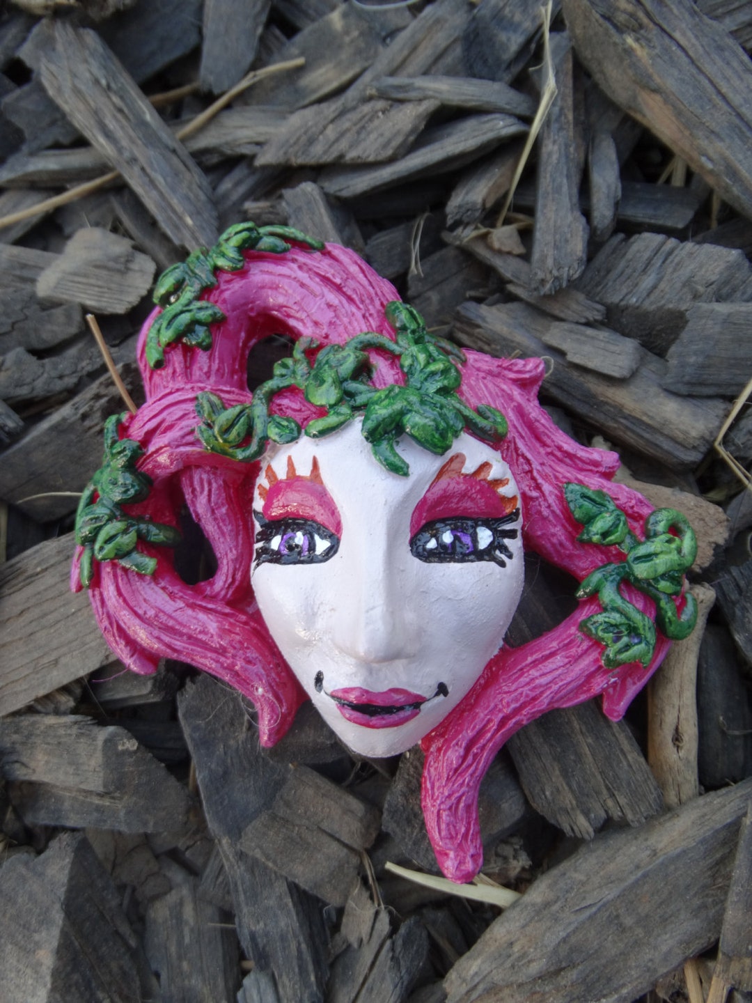 Great Fairy Mask Necklace or Magnet - Etsy