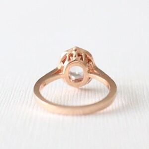 GIA Certified 1.72 Cts. Oval Light Peach Pink Sapphire Diamond Halo ...