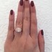 1.01 Ct. Oval Light Peach Sapphire Milgrain Bezel Halo Ring in - Etsy