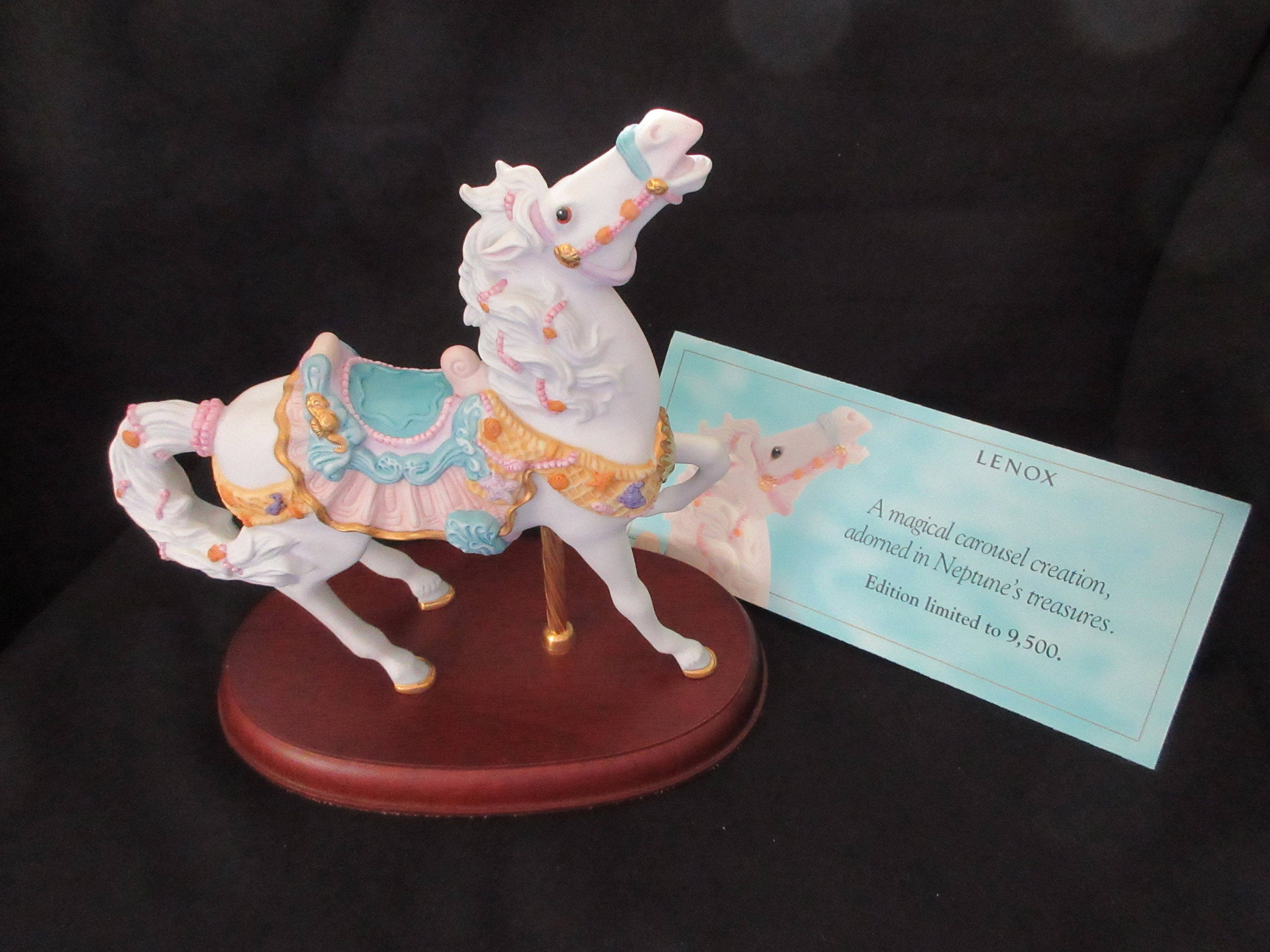 Lenox 1993 Seaside Carousel Horse, Figurine, Christmas, Limited Edition ...
