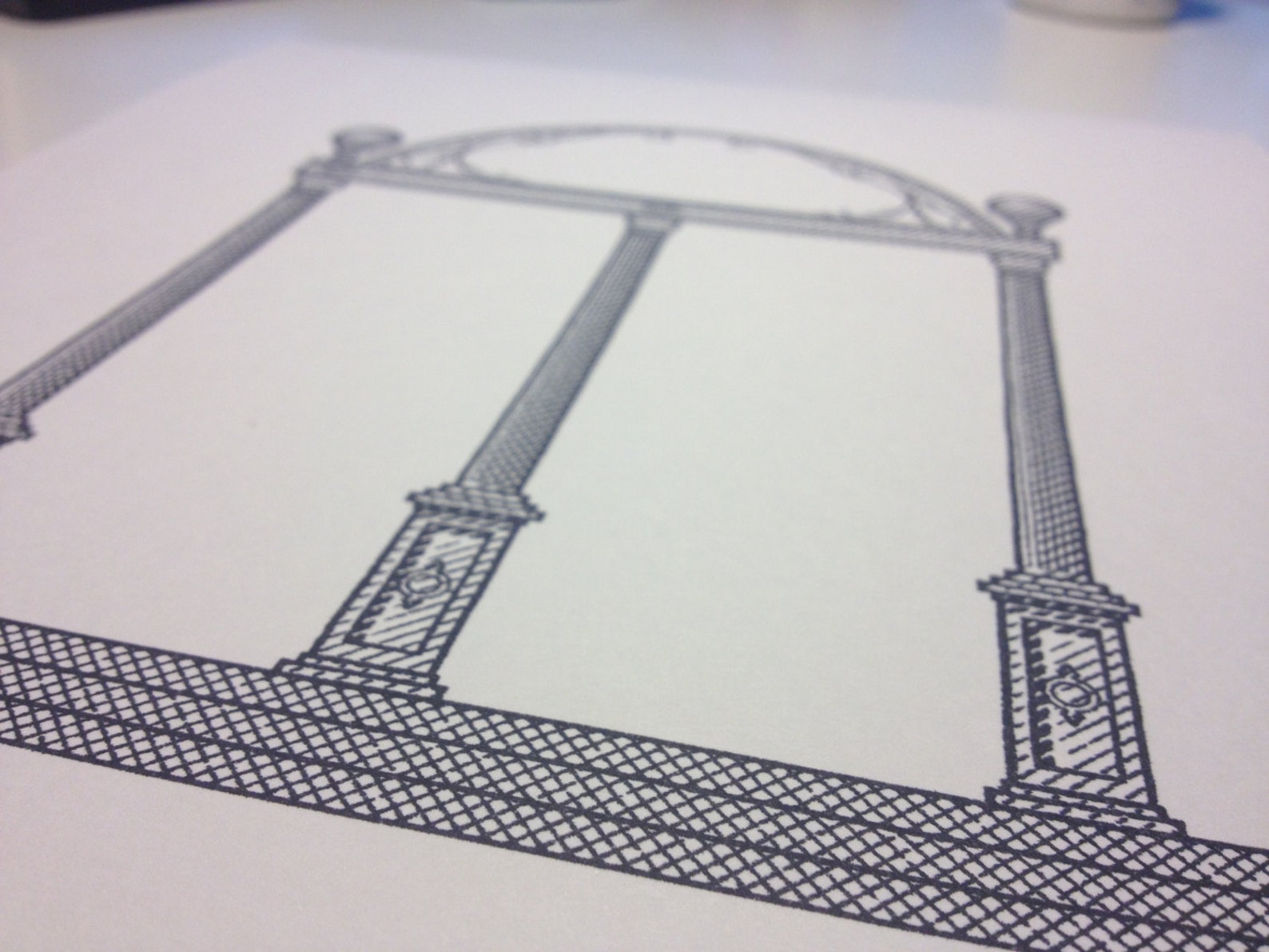 UGA Arch Athens Georgia Print Multiple Sizes Original | Etsy