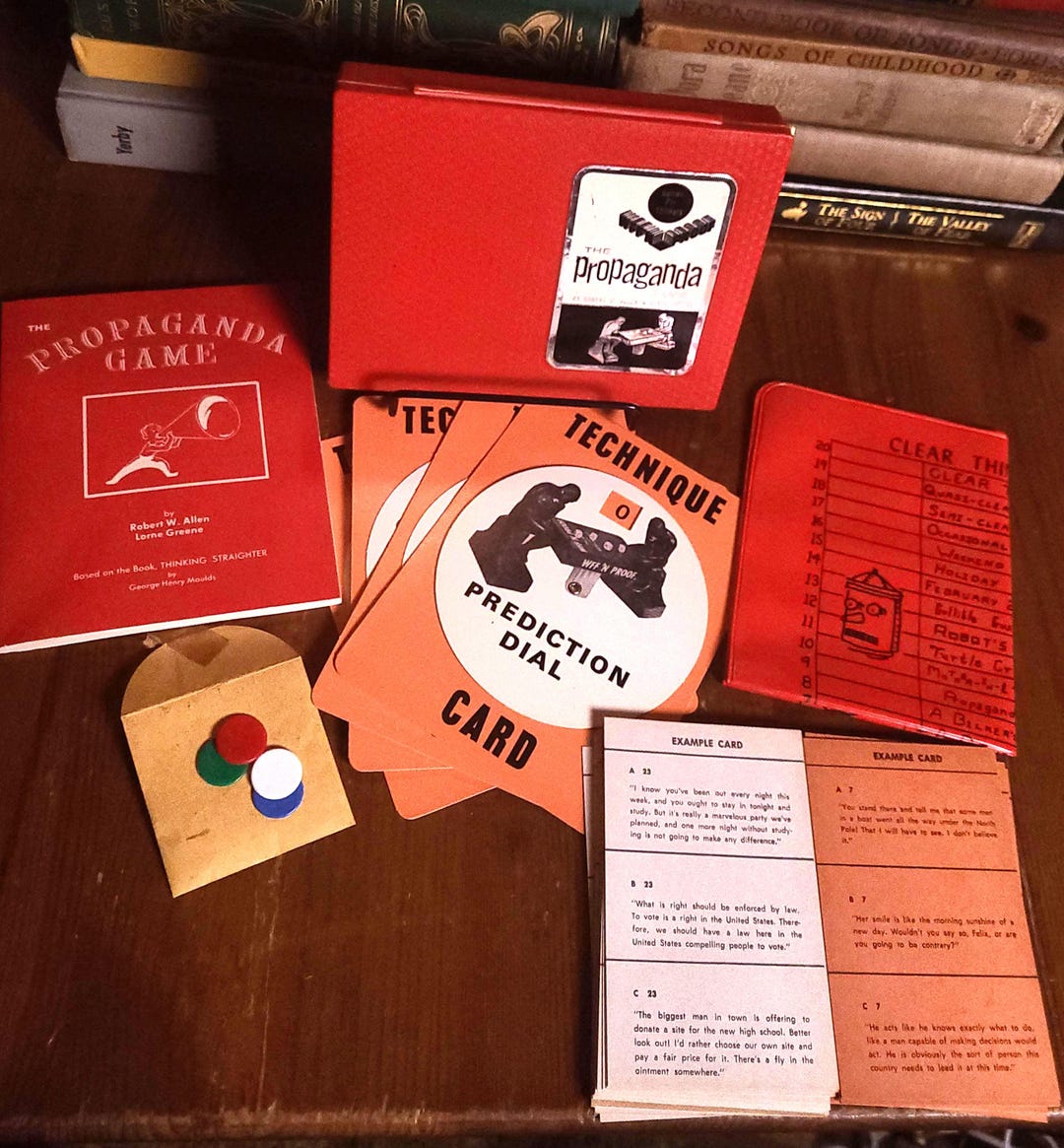 The Propaganda Game by Robert W. Allen & Lorne Greene, 1968 | Vintage ...