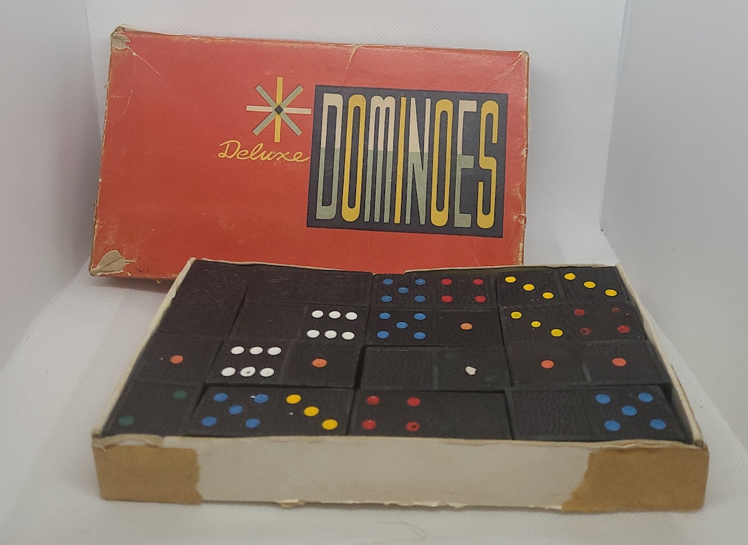 Vintage Double Six Japanese Dominoes Set of 28 With 1 Blank | MCM Style ...