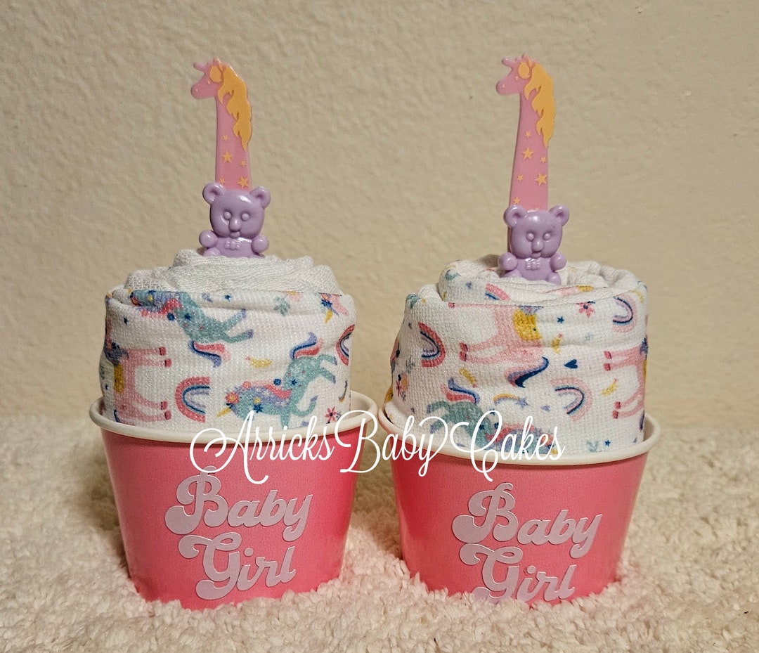 The "colorful Unicorn" Baby Girl Cloth Diaper Snow Cone Pair~baby Gifts ...