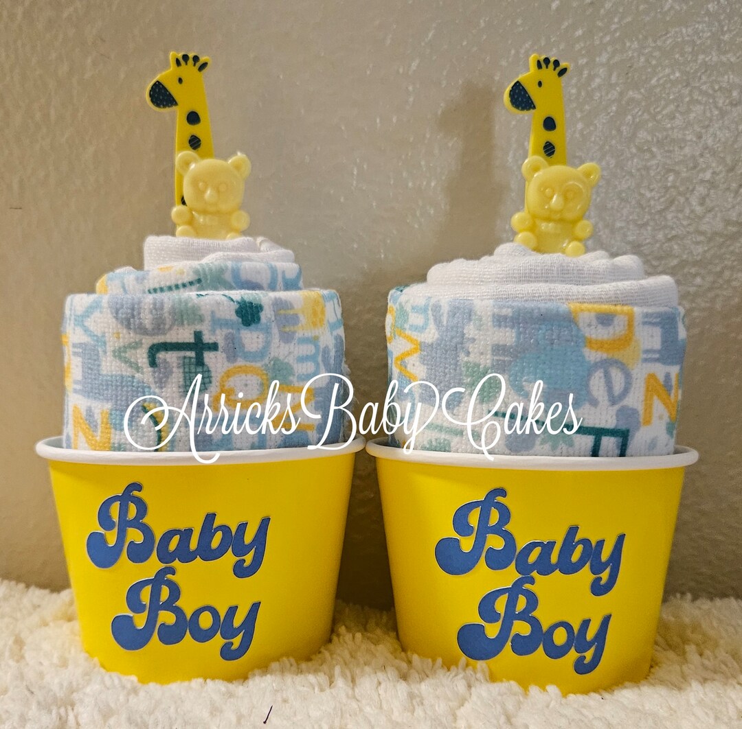 The baby Boy Cloth Diaper Snow Cone Pairbaby Giftsbaby Showerfree ...
