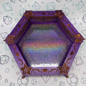 Custom Colour Fae Court Dice Tray, Dungeons and Dragons Dice Tray, Wild ...