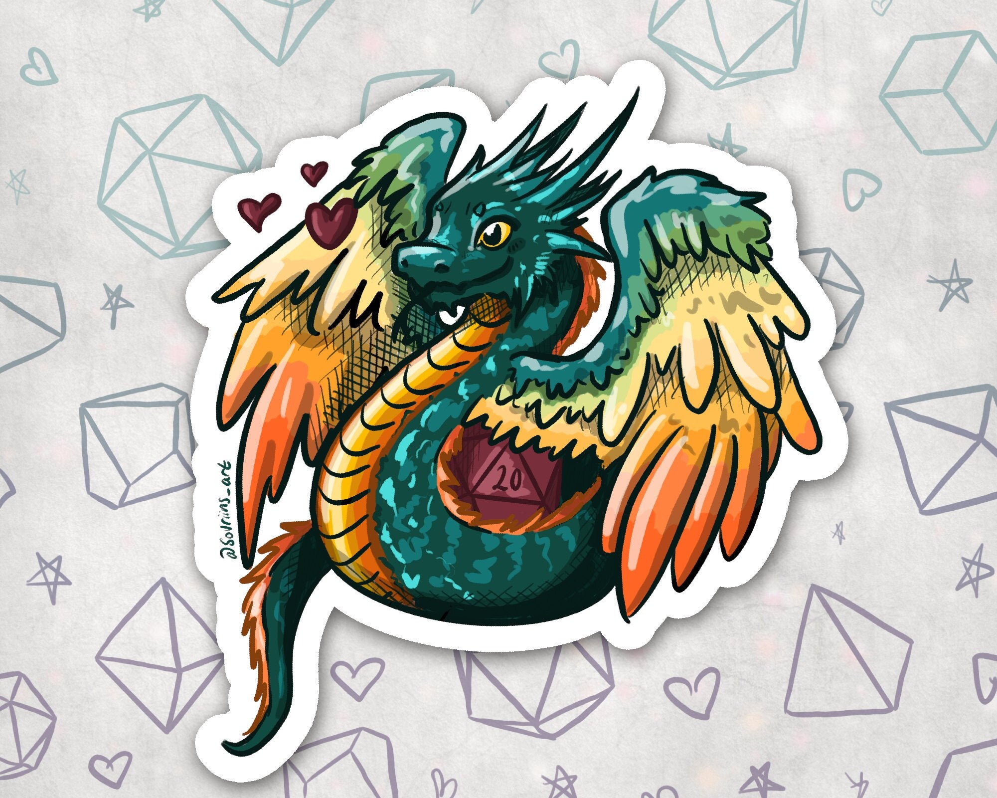 Any 2 Stickers Cute Dungeons and Dragons Baby Coatl | Etsy