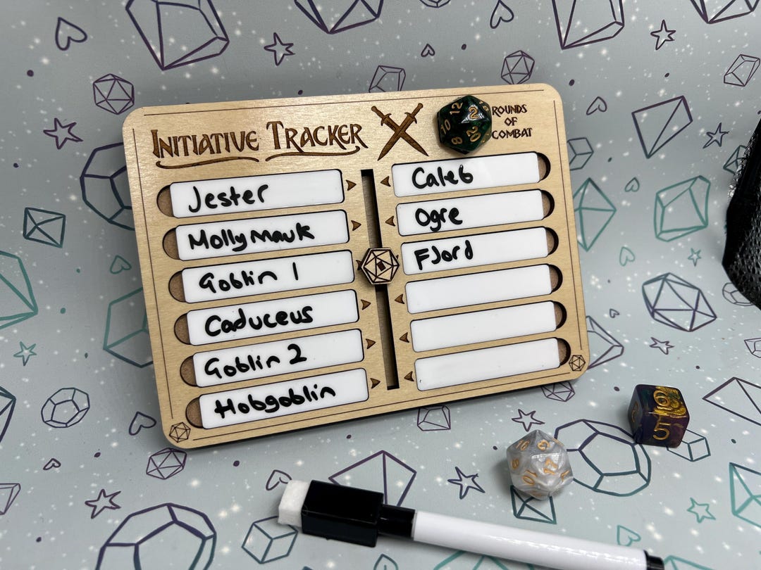 Initiative Tracker, Dungeons and Dragons, Dnd Tracker, Pathfinder, Roll ...