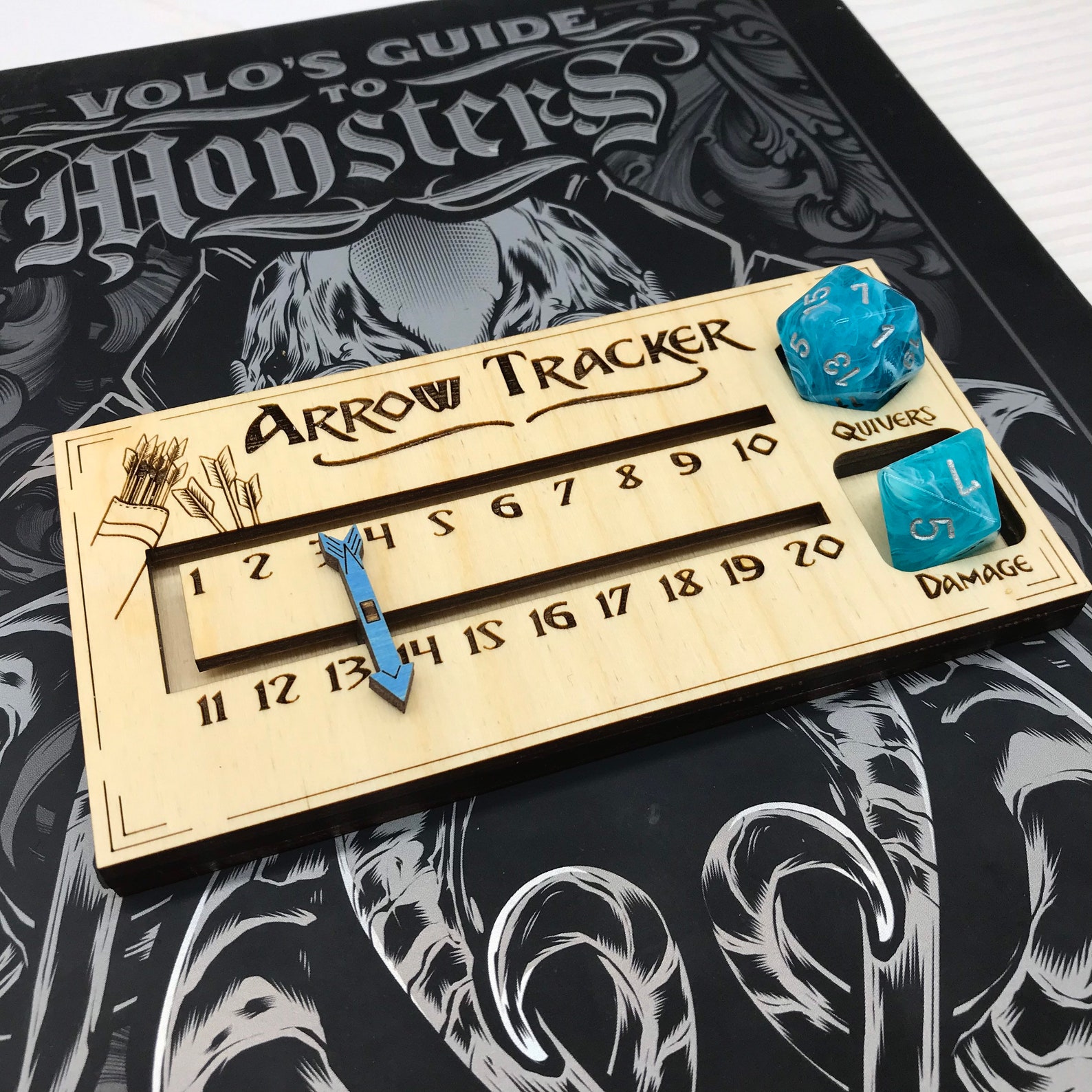 Dungeons and Dragons Wooden Arrow Tracker for Archers | Etsy