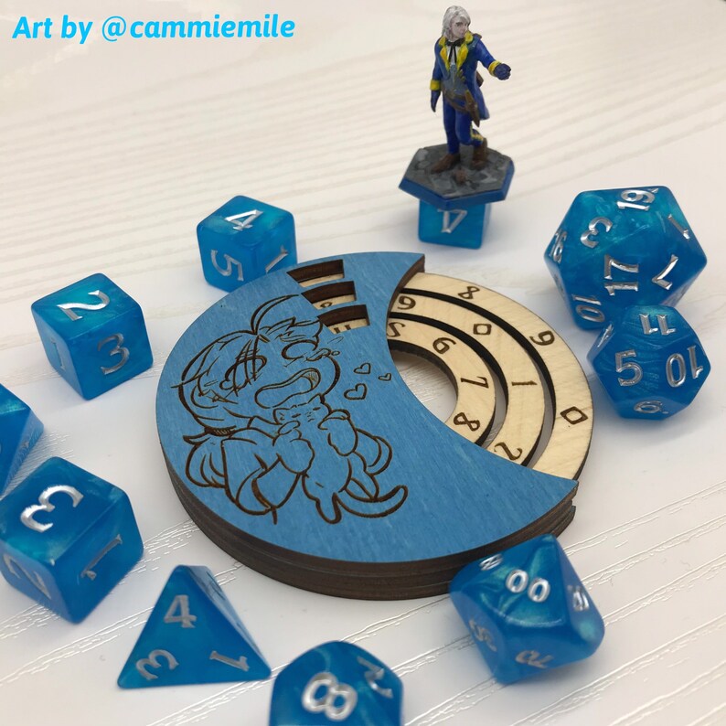 Custom Art TTRPG Dungeons and Dragons Life Counter - Etsy UK