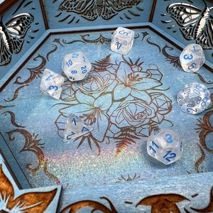 Custom Colour Fae Court Dice Tray, Dungeons and Dragons Dice Tray, Wild ...