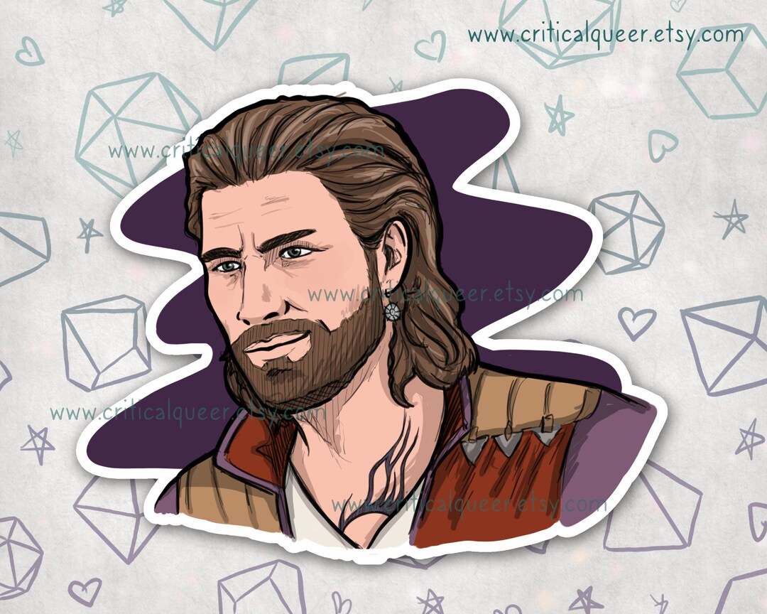 Gale Sticker, Wizard of Waterdeep, BG3, Baldurs Gate 3 Sticker, Vinyl ...