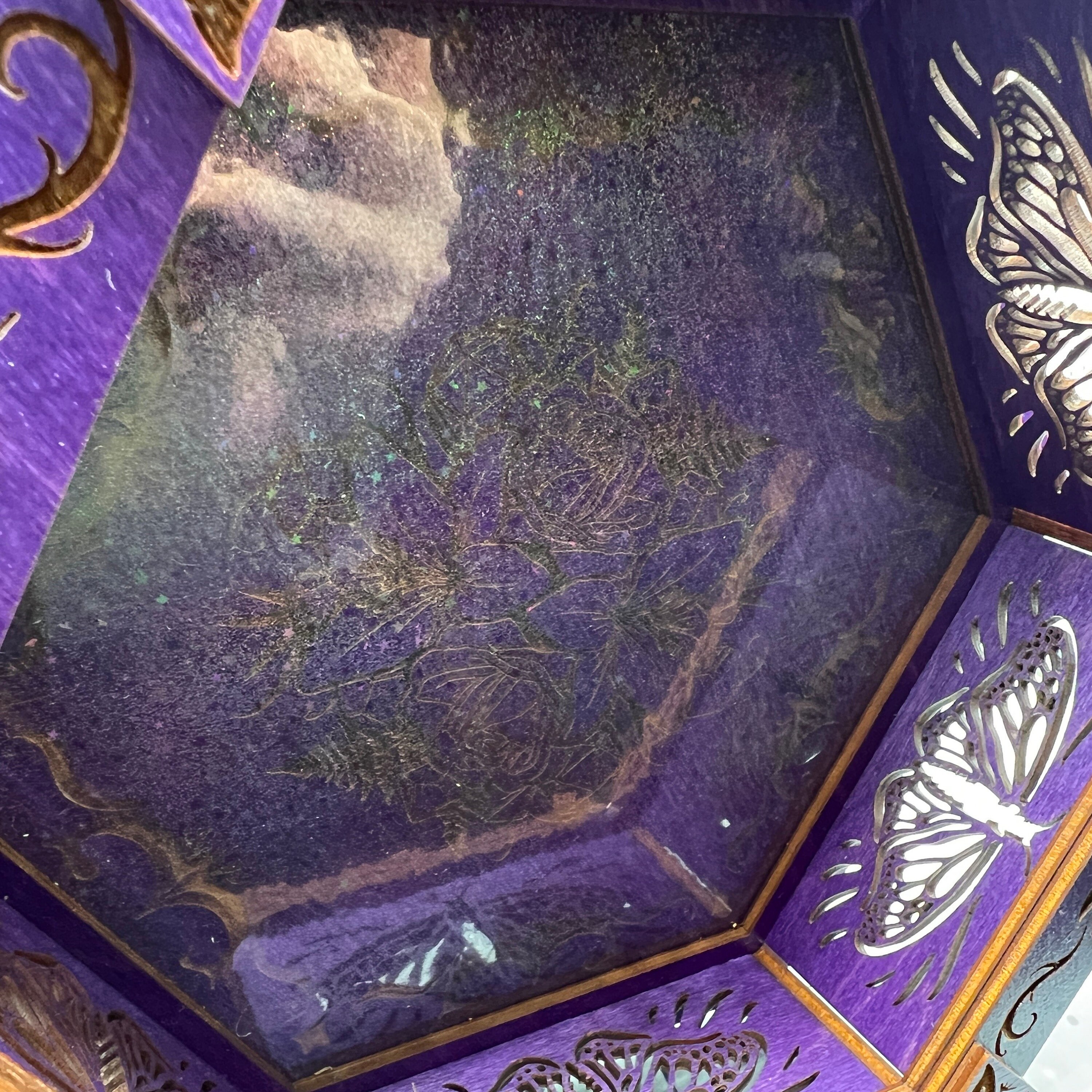 Custom Colour Fae Court Dice Tray, Dungeons and Dragons Dice Tray, Wild ...