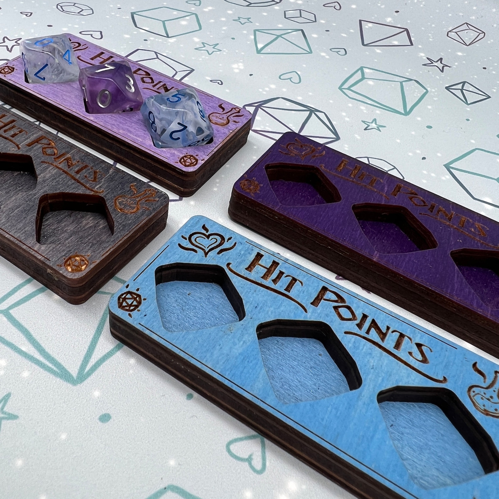 Wooden HP Tracker Hit Point Tracker for Dungeons and Dragons - Etsy