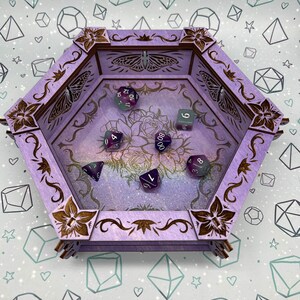 Custom Colour Fae Court Dice Tray, Dungeons and Dragons Dice Tray, Wild ...