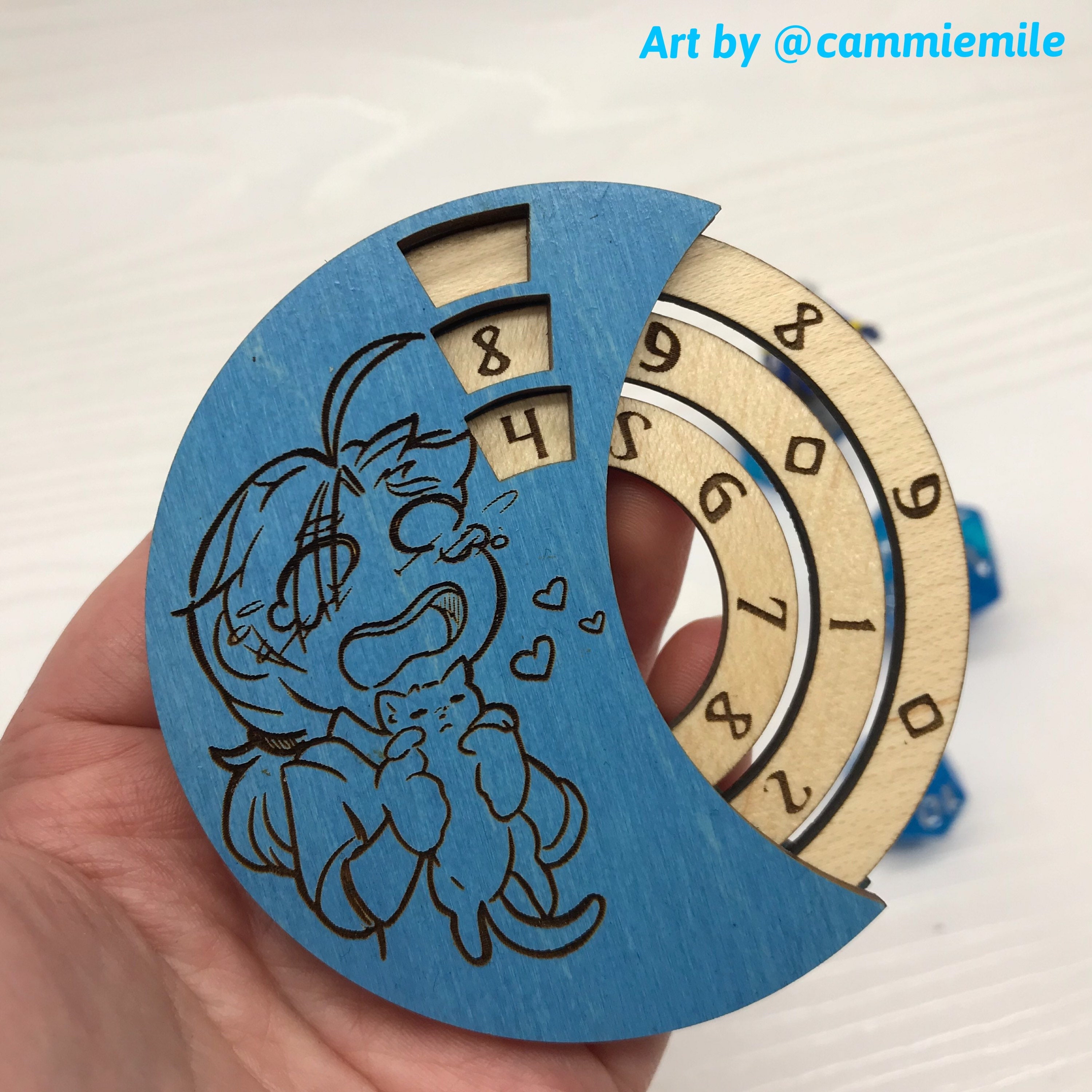 Custom Art TTRPG Dungeons and Dragons Life Counter - Etsy UK