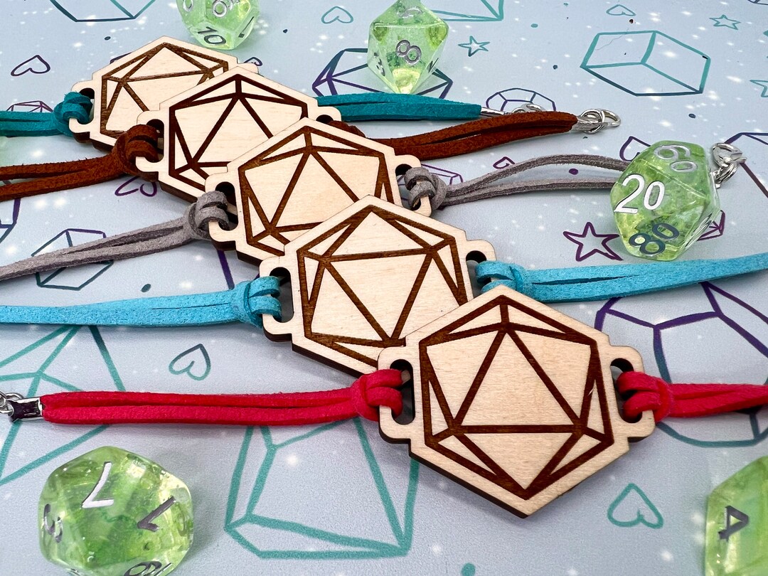 Dungeons and Dragons D20 Bracelets, DND Bracelet, Dnd Jewellery ...