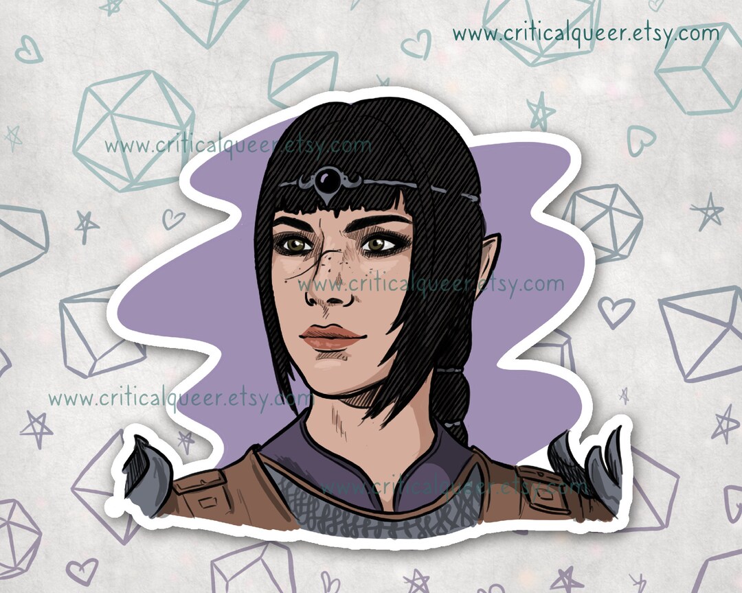 Shadowheart Sticker, Shart, BG3, Dnd, Cleric of Shar, Baldurs Gate 3 ...