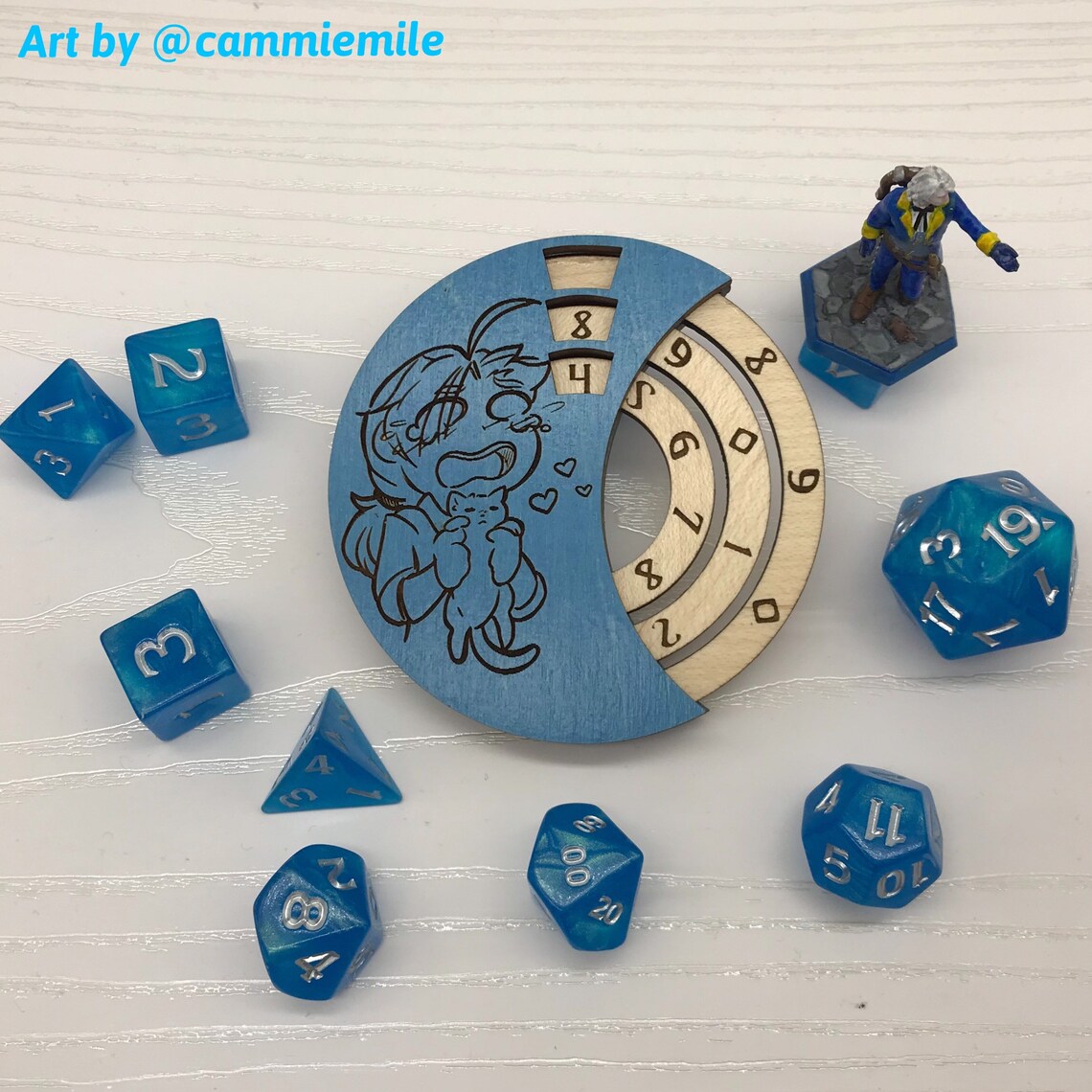 Custom Art TTRPG Dungeons and Dragons Life Counter - Etsy