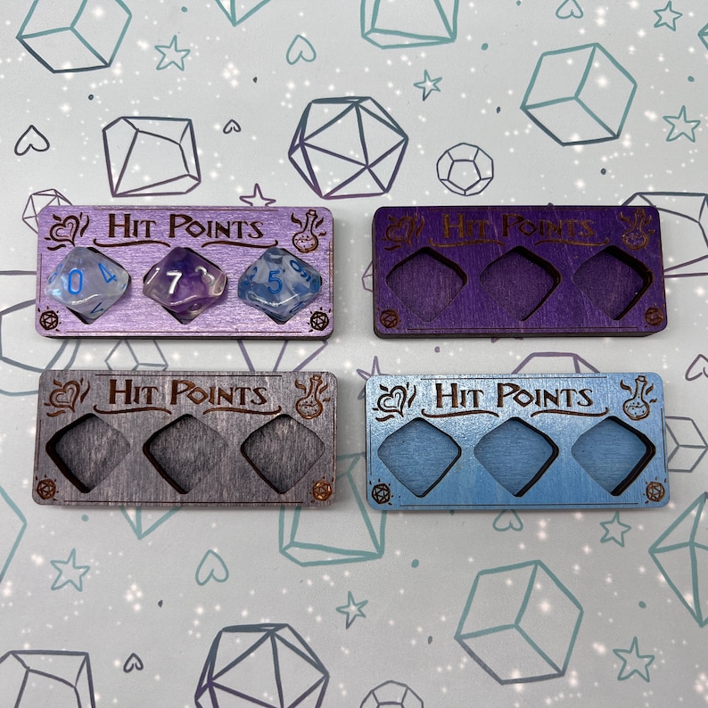 Wooden HP Tracker Hit Point Tracker for Dungeons and Dragons - Etsy UK