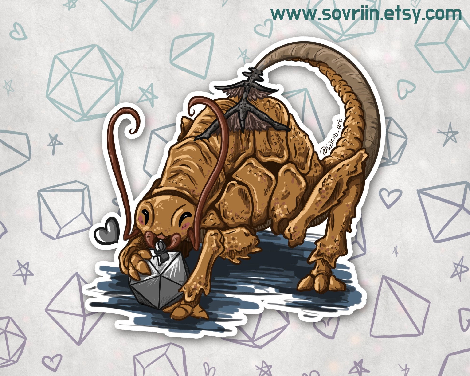 Any 3 Stickers Adorable Dungeons and Dragons Baby Rust | Etsy