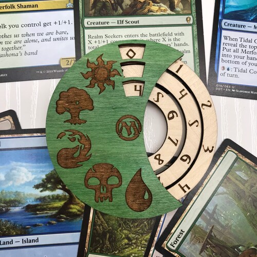 Wooden Radial 3 Digit MTG Life Counter MTG HP Tracker Dnd - Etsy UK
