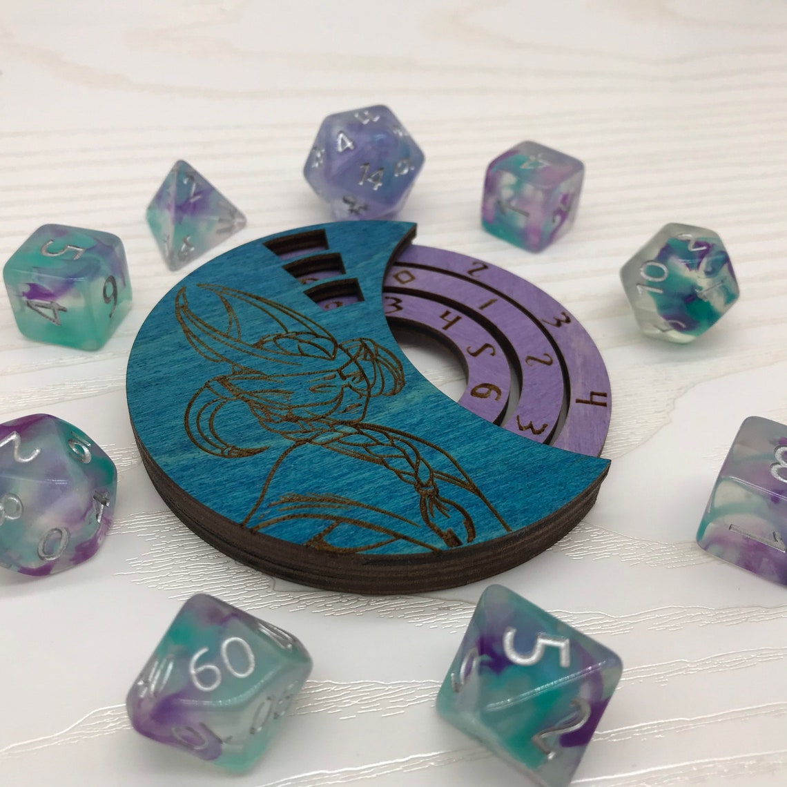 Custom Art TTRPG Dungeons and Dragons Life Counter - Etsy