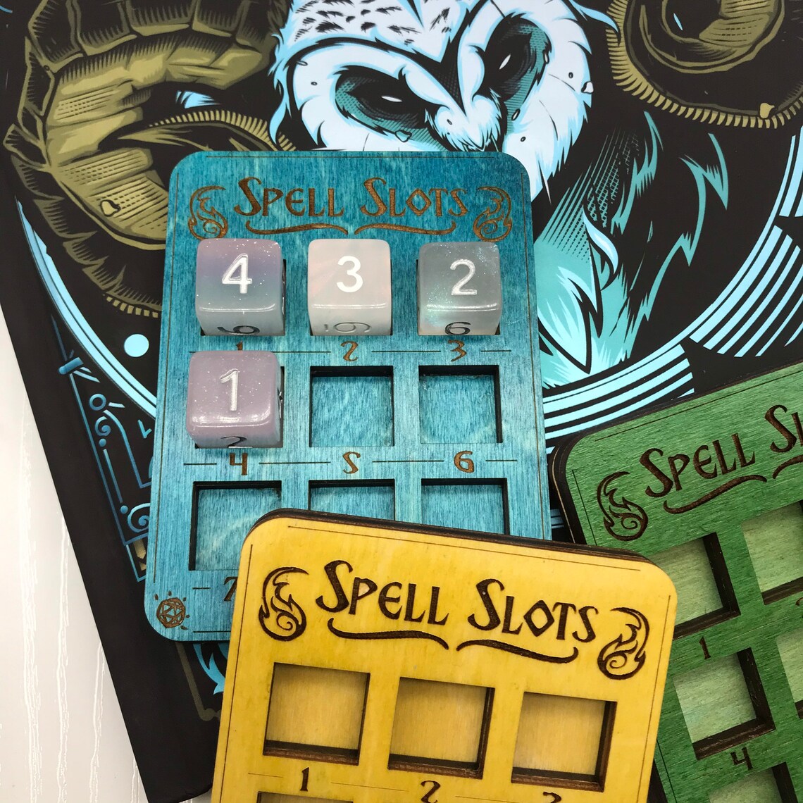 Wooden Wizard Spell Slot Tracker - Etsy