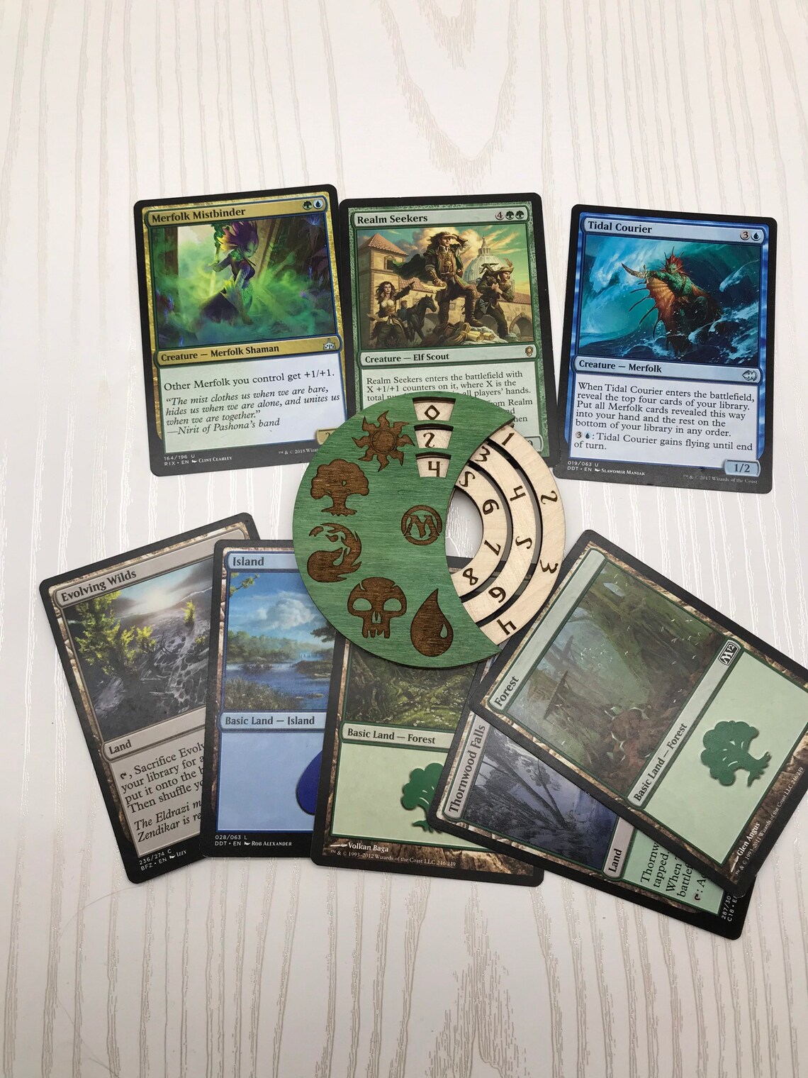 Wooden Radial 3 Digit MTG Life Counter | Etsy