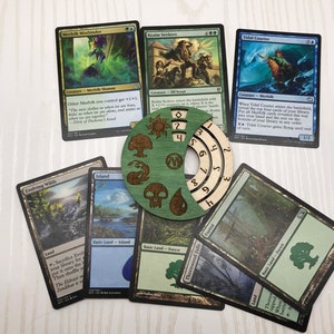 Wooden Radial 3 Digit MTG Life Counter, MTG HP Tracker, Dnd Tracker ...
