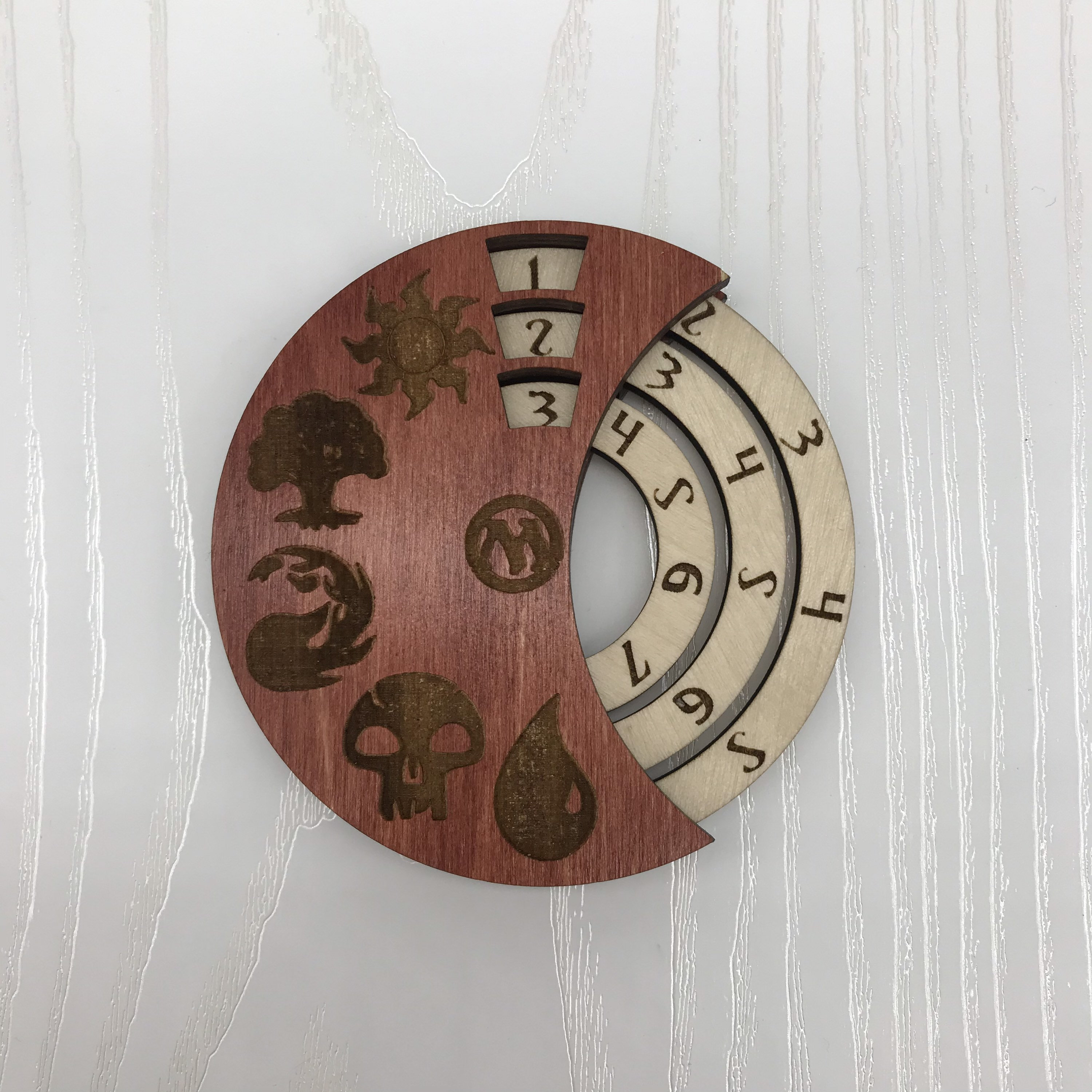 Wooden Radial 3 Digit MTG Life Counter | Etsy
