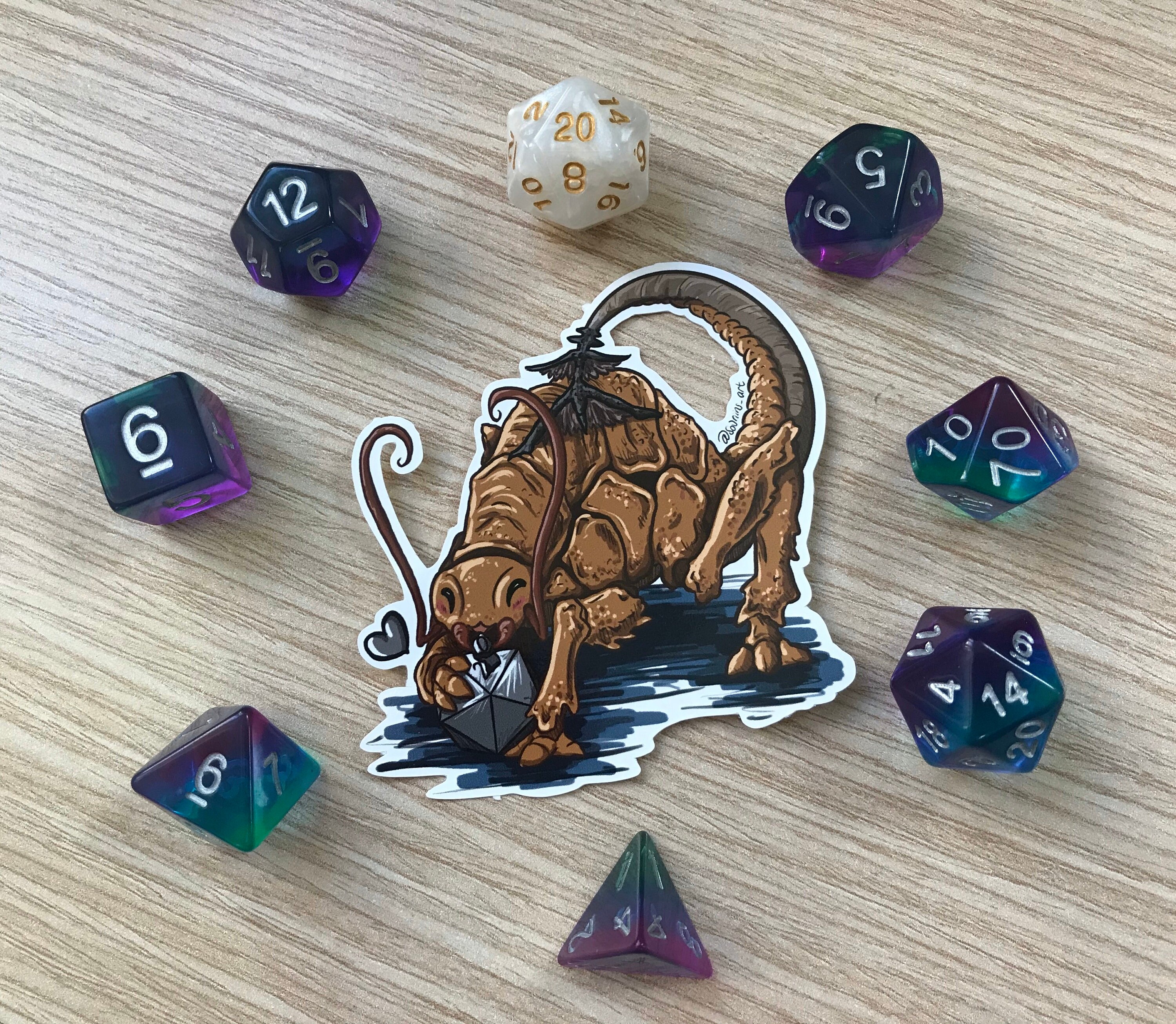 Any 3 Stickers Adorable Dungeons and Dragons Baby Rust | Etsy