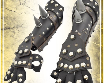Clawed Gauntlets Leather Armor for LARP and Cosplay | Etsy