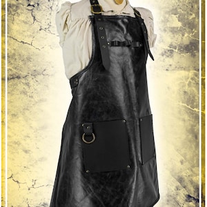 Blacksmith Apron Leather Outfit for LARP and Cosplay - Etsy
