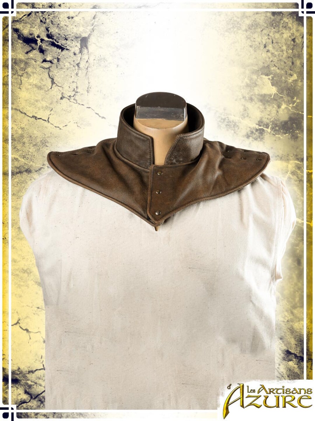 Gambeson Leather Collar Leather Accessory for LARP and - Etsy