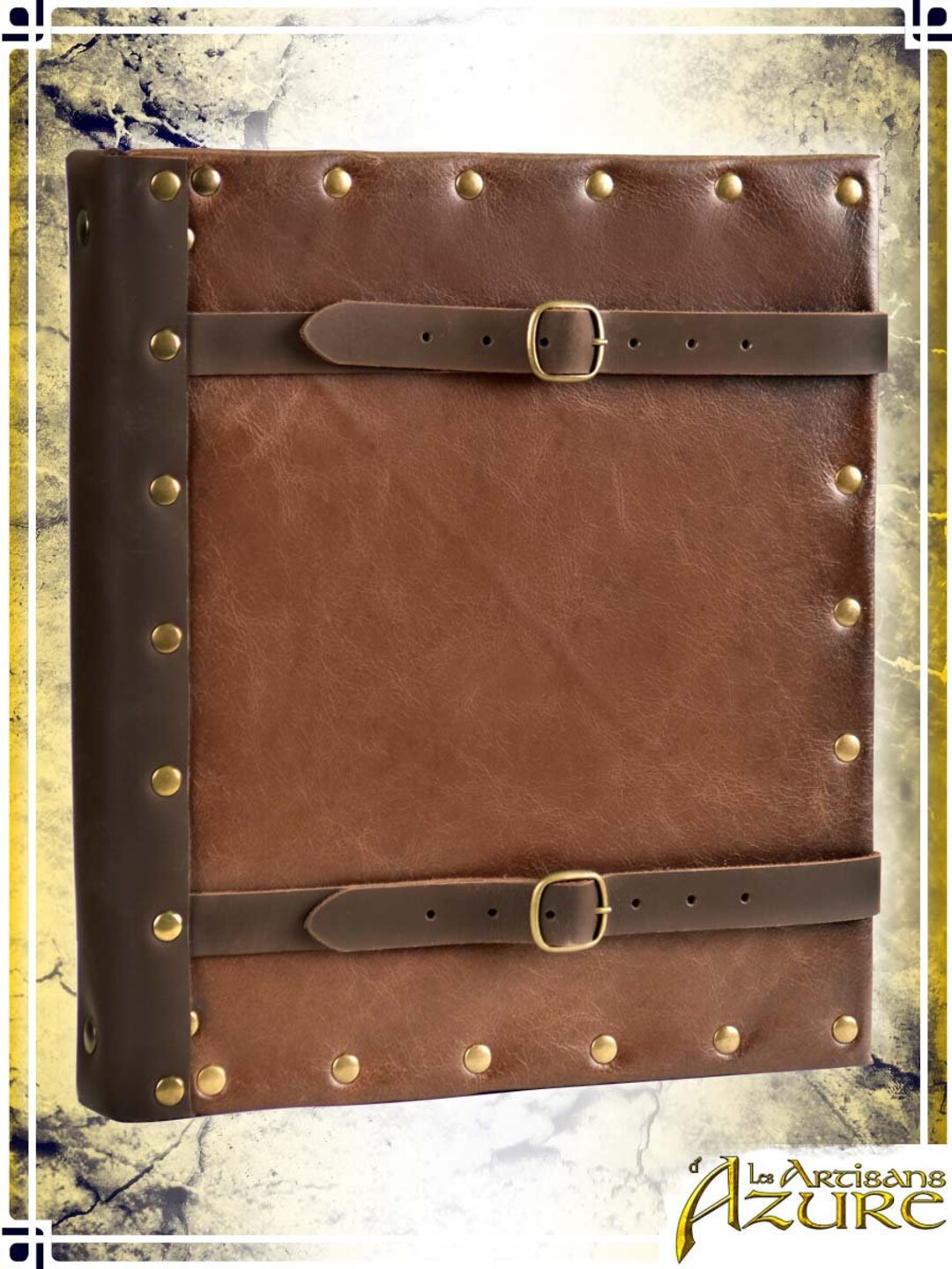 Leather Covered Binder Leather Accessory for LARP and Cosplay - Etsy