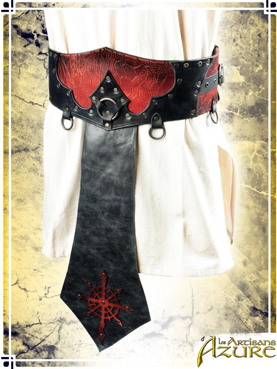 Chaos Large Belt with skirt Leather Armor for LARP and | Etsy