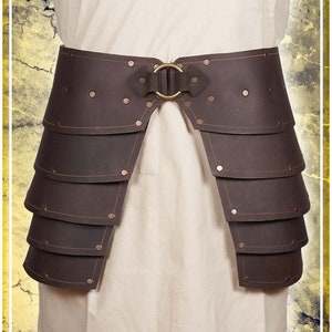 Classic Slatted Tassets Leather Armor for LARP and Cosplay - Etsy