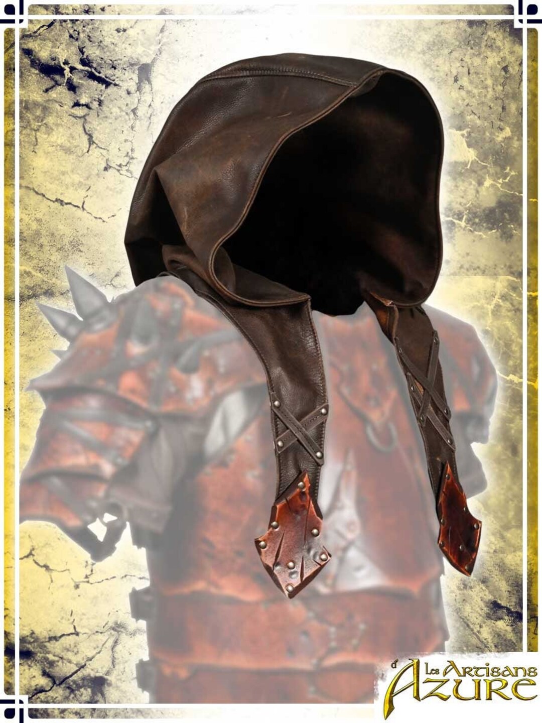 Wildwalker Leather Hood Leather Armor for LARP and Cosplay - Etsy