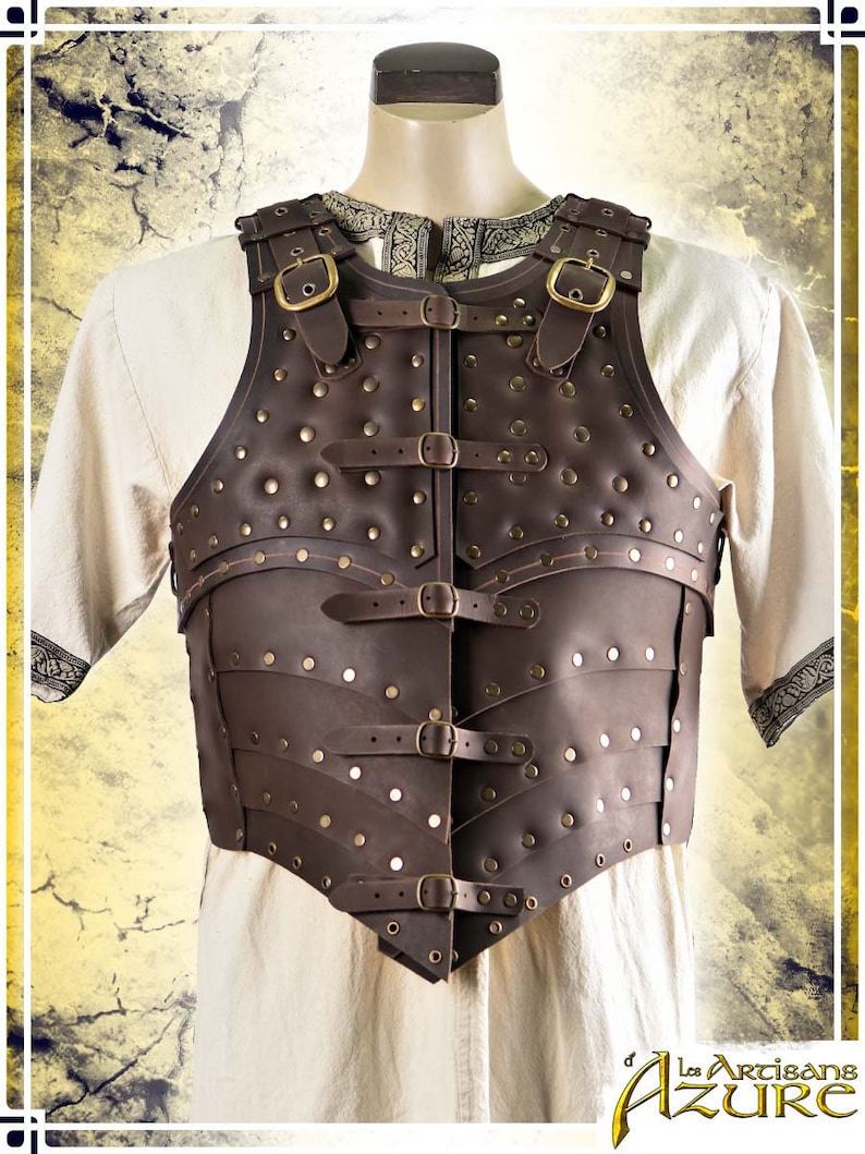 War Leather Vest Leather Armor for LARP and Cosplay - Etsy