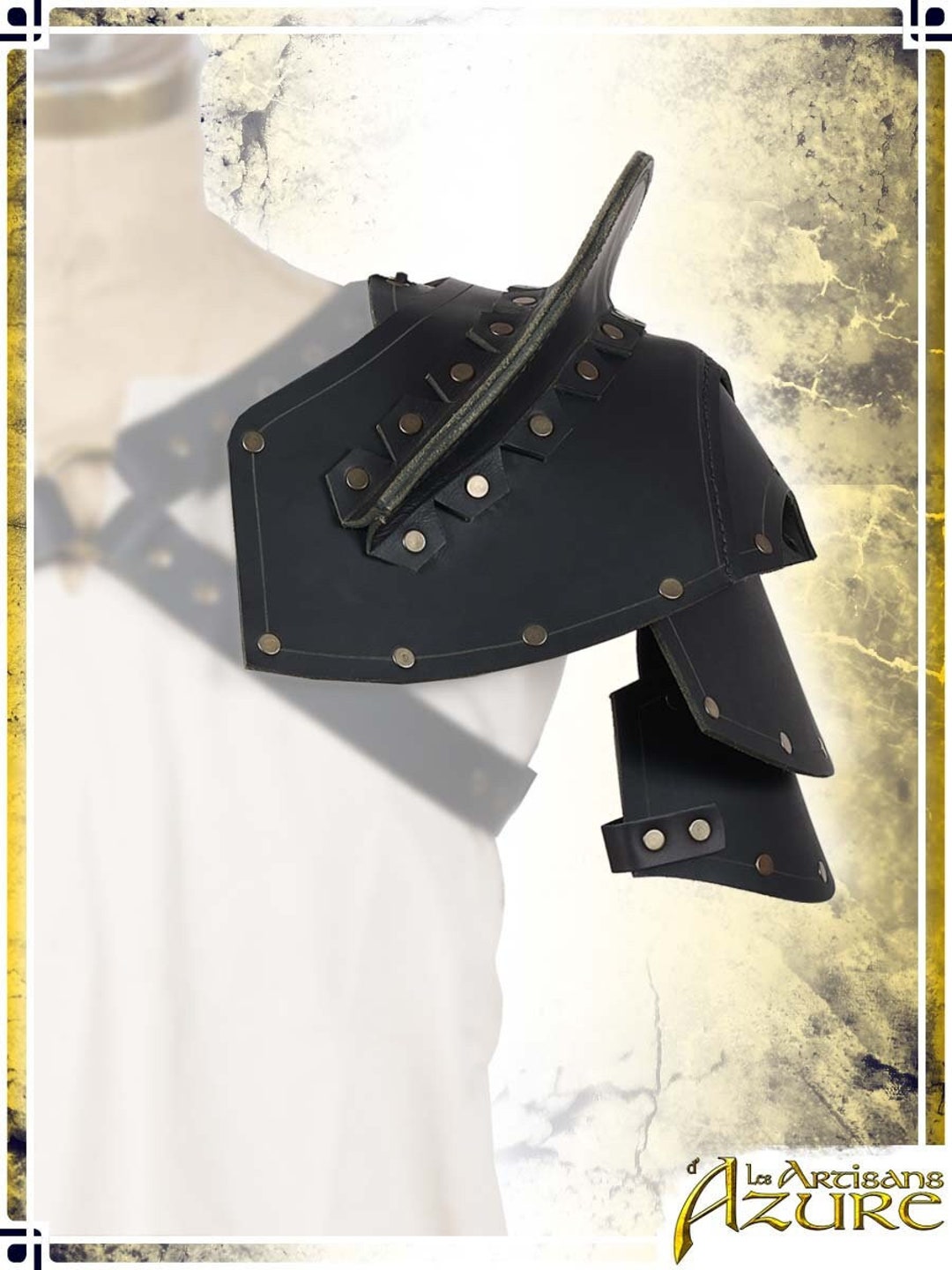 Classic Mighty Pauldron Leather Armor for LARP and Cosplay - Etsy