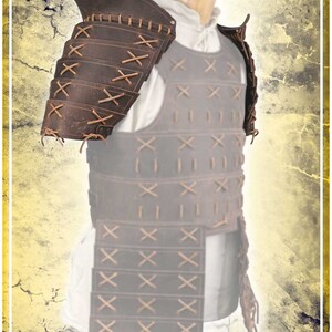 Samurai Pauldrons Leather Armor for LARP and Cosplay - Etsy