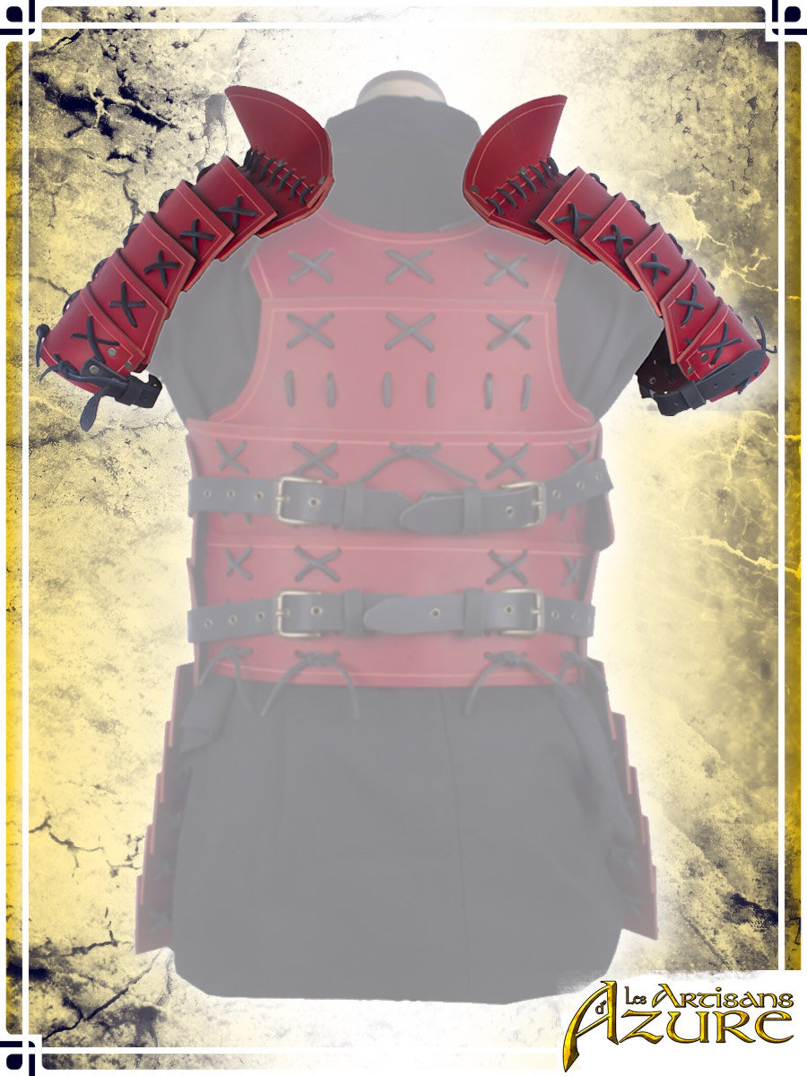 Samurai Pauldrons Leather Armor for LARP and Cosplay - Etsy