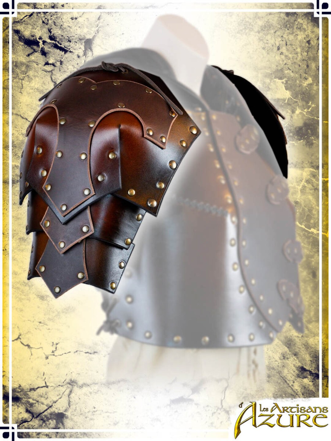 Outlaw Pauldrons Leather Armor for LARP and Cosplay - Etsy
